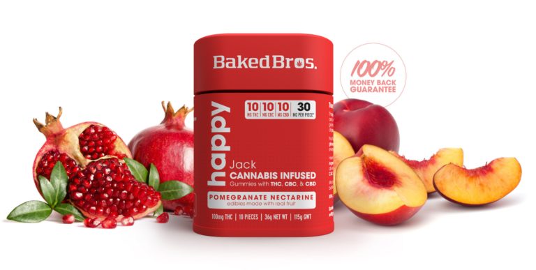 Happy Gummies | Gummies with THC, CBD, & CBG | Baked Bros